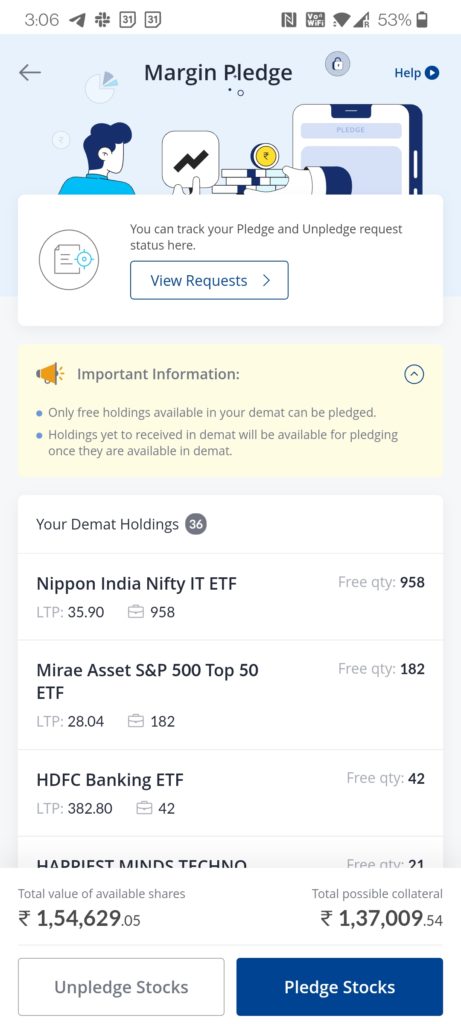 How To Pledge & Un-pledge Stocks On Paytm Money