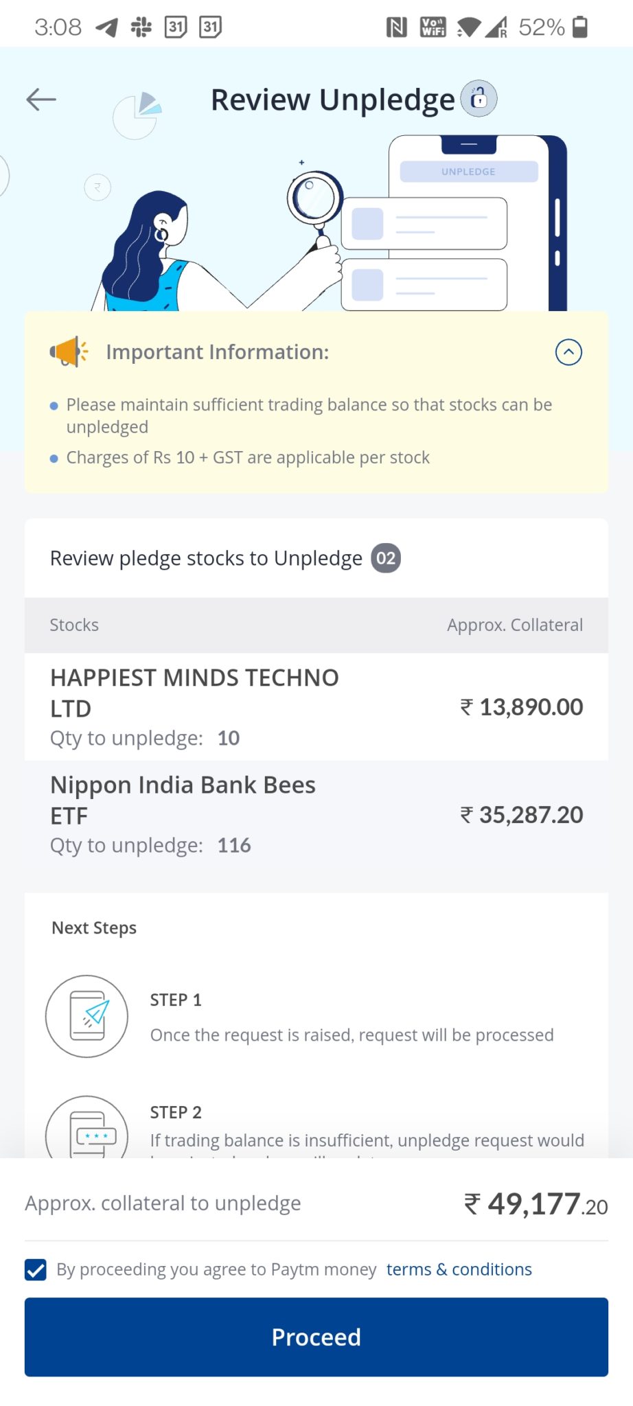 How To Pledge & Un-pledge Stocks On Paytm Money