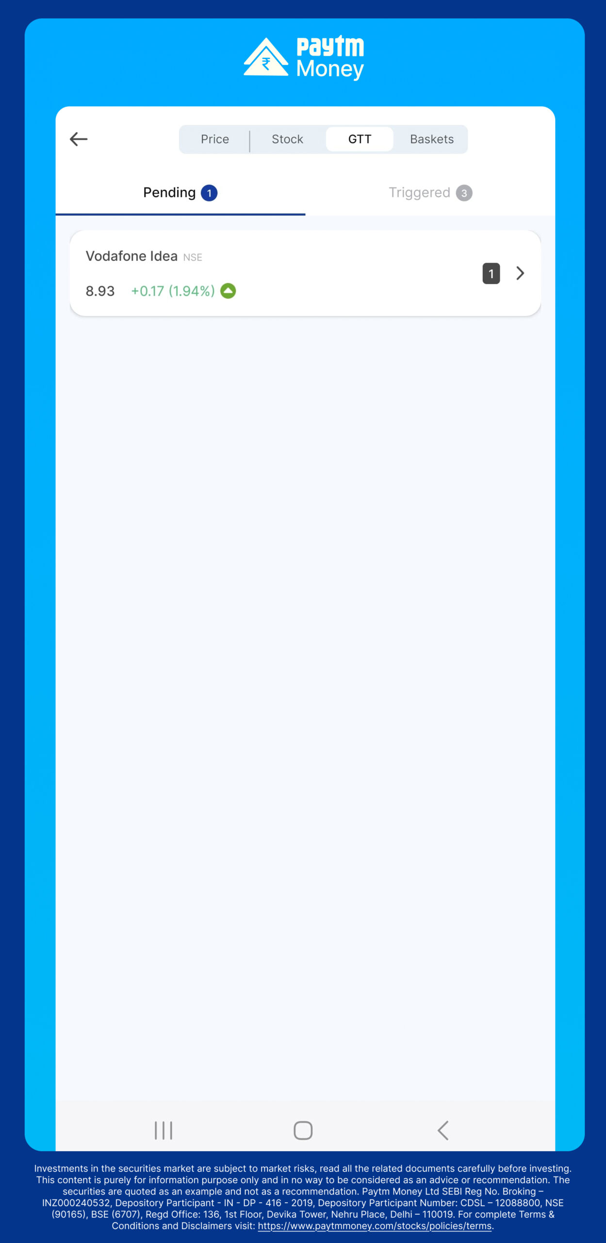 Introducing OCO (One Cancels Other) GTT | Paytm Money Blog