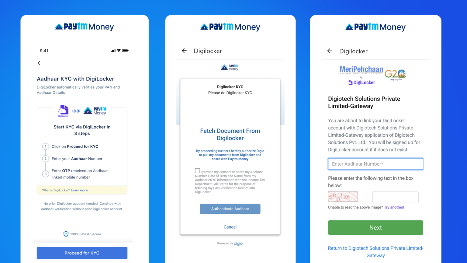 Easy KYC on Paytm Money with DigiLocker | Paytm Money Blog