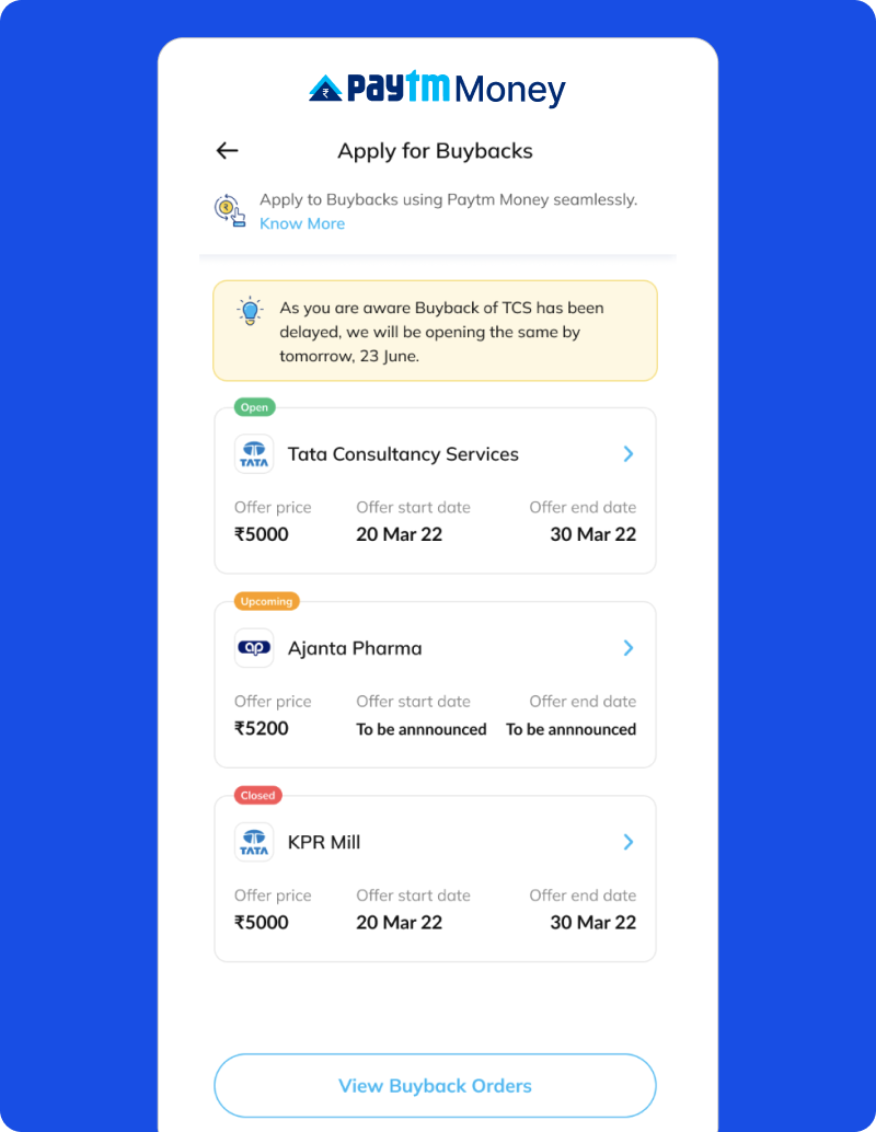 Demystifying Buybacks: How to evaluate Buyback | Paytm Money Blog
