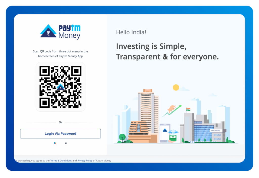 Just Scan QR to Log in to Paytm Money Web | Paytm Money Blog
