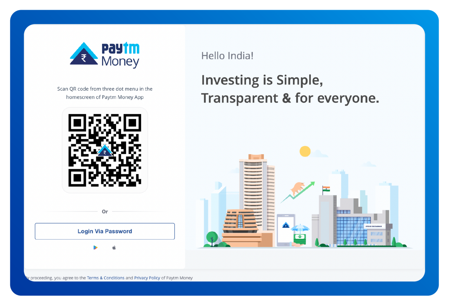 Just Scan QR to Log in to Paytm Money Web | Paytm Money Blog