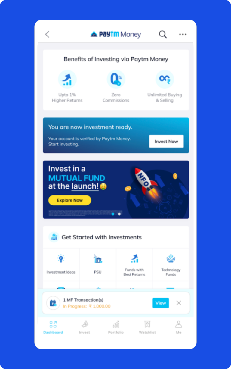 Introducing Mutual Fund SIP Reminder Widget | Paytm Money Blog